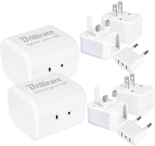 Amazon.com: BRILLIRARE 2 Pack Travel Plug Adapter International ...