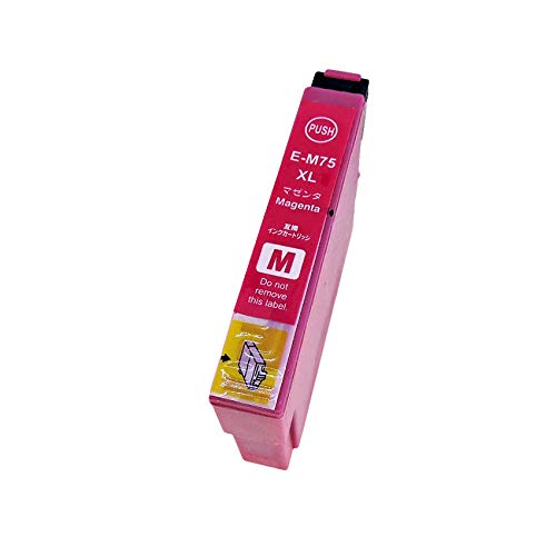 Amazon.co.jp: ICM75 単品 大容量 マゼンタ EPSON エプソン IC75 IC 75 互換インク ICチップ付 残量表示機能付 PX-S740/M740F/M741F ...