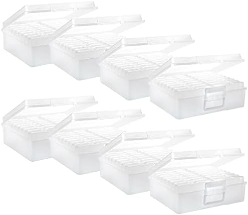 Amazon.com: Simply Tidy Clear Plastic Photo & Craft Keeper Box Acid ...