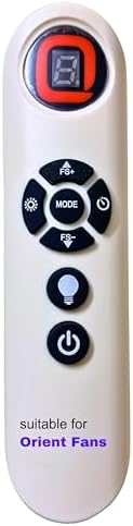 Buy Remote Control Compatible with Orient Aero Slim Fans [for ...