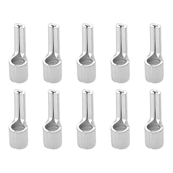 SING F LTD 25pcs Tinned Pure Copper Non Insulated Flat Pin Terminal ...