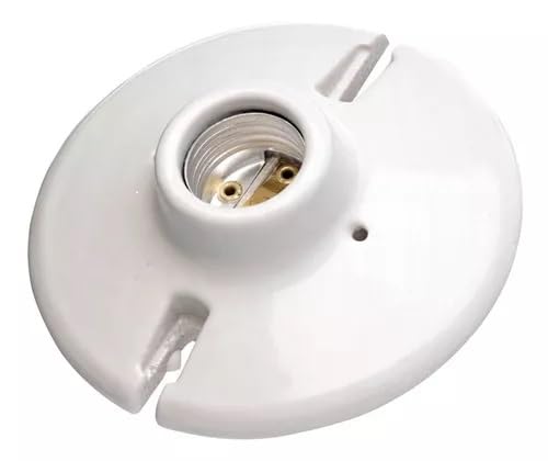 10 Pzs Socket Roseta Cerámica Portalámpara 4 Pulgadas : Amazon.com.mx ...