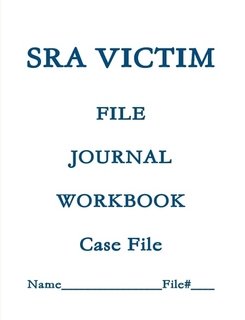 SRA VICTIM FILE JOURNAL WORKBOOK: Russ Dizdar: Amazon.com: Books