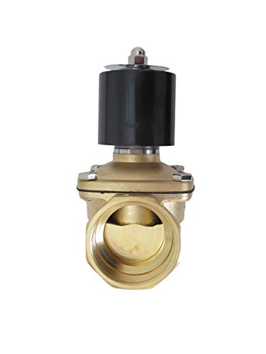 2" Inch 12V DC Brass Electric Solenoid Valve 12 Volt VDC - Commercial ...