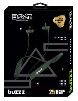 BOLTE BNB-15 Wireless/Bluetooth Neckband BuzZz, 25H Music time, Comes ...