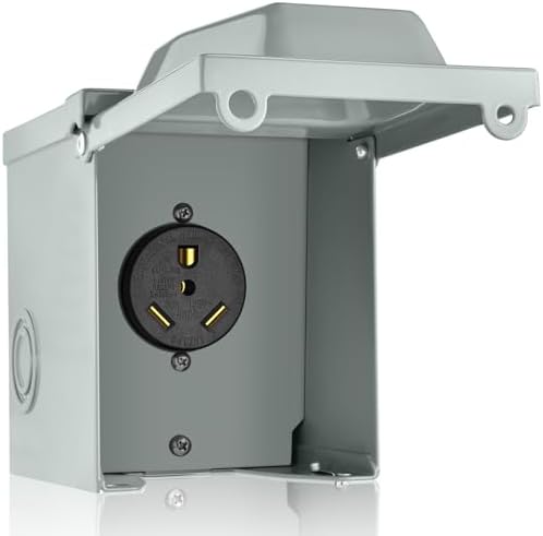 30 Amp 125 Volt RV Power Outlet Box, NEMA TT-30R RV Receptacle ...