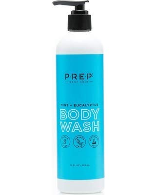 Amazon.com : Prep Your Skin, Body Wash Mint Eucalyptus, 12 Ounce ...