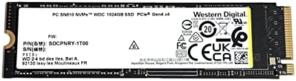 Western Digital WD SSD 1TB PC SN810 SDCPNRY-1T00 PCIe 4.0 NVMe M.2 2280 ...