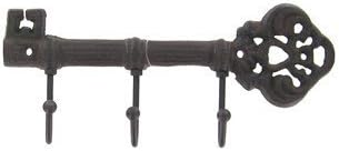 Amazon.com: Cast Iron Skeleton Key Rack Holder Wall Decoration with 3 ...