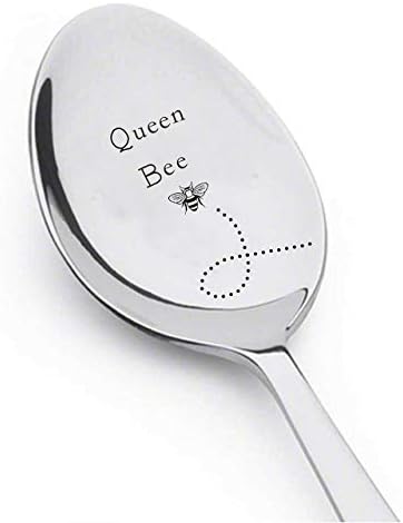 Amazon.com: family Kitchen Queen Bee Gourmet coffee spoon,Stainless ...