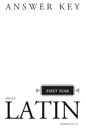 Amazon.com: Henle Latin First Year: 9780829410266: Robert J. Henle: Books