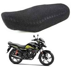 P4U Traders Bike Stretchable Seat Cover for Honda Shine SP 125 (Black ...