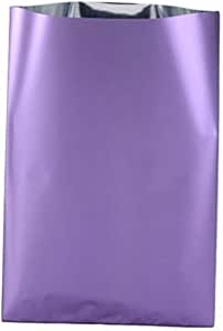 Caja de regalo de color morado metalizado, 50 unidades 15x25 cm malva ...