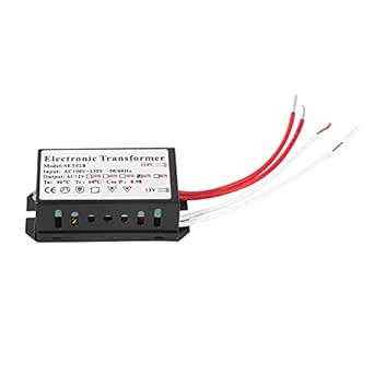 110V to 12V 60W Halogen Light Supply Converter Electronic Transformer ...