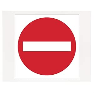 No Entry Sign Sticker, Waterproof Sticker Signage : Amazon.in: Office ...