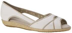 Amazon.com | Grasshoppers Women's Napa Skimmer Spectator Wedge,White,8 ...