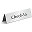 Amazon.com: SmartSign Check-In Sign for Desk, 2" x 6" Acrylic V-shaped ...