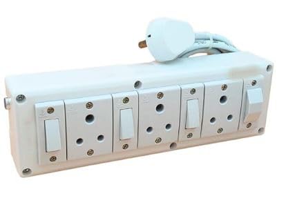 Modular 6A Extension Board | Multi Outlet Electrical Switch Board ...
