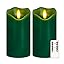 Amazon.com: VEEKI Flameless Candles Light, Set of 2 6"x3" Flickering ...