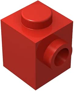 Amazon.com: Classic Brick Block Bulk, Brick Red 1x1 with Stud on Side,Building Plate 200 Piece ...