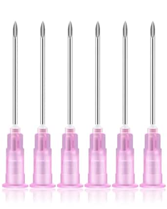 18 Gauge Needles 1.5 Inch Dispensing Needle, 100 Pack Luer Lock ...