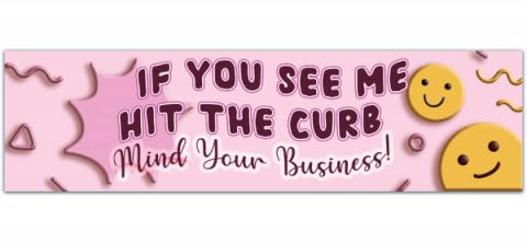 Amazon.com: If You See Me Hit The Curb Mind Your Business! Funny Gen z ...