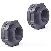 Amazon.com: ChillWaves PVC Bulkhead Fitting 2" Double Thread Connector Adapter for Water Tank ...