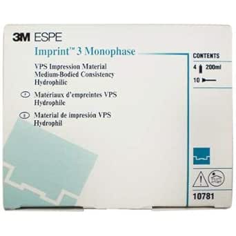 Amazon.com: 3M ESPE 10781 Imprint 3 Garant VPS Impression Material ...