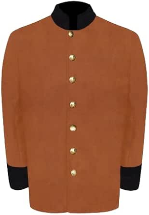 Regalia Lodge Civil War Confederate 7 CSA Butternut Sack Coat With ...