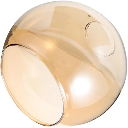 Holibanna Round Globe Shade, Glass Globe Lamp Shade Replacement, Clear ...