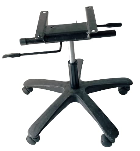 STUDY CHAIR Executive Revolving Chair Nylon Fiber Base Casters (Black ...