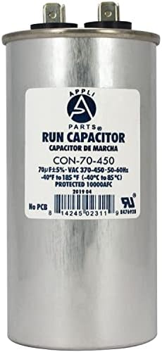 Amazon.com: Appli Parts Run Capacitor for ac 50 Mfd uF (microfarads) 370 VAC or 450 VAC CBB65 ...