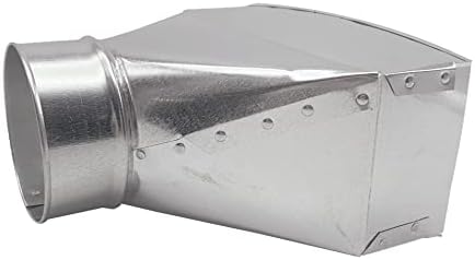 R4 Insulated Galvanized Ceiling Register Box - Connects Register Vent ...