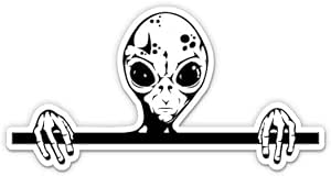 Amazon.com: Alien Peeking Stickers - 2 Pack - Waterproof Vinyl for Car ...