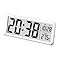 Amazon.com: JoFomp LCD Digital Wall Clocks Battery Operated, 8.5 ...