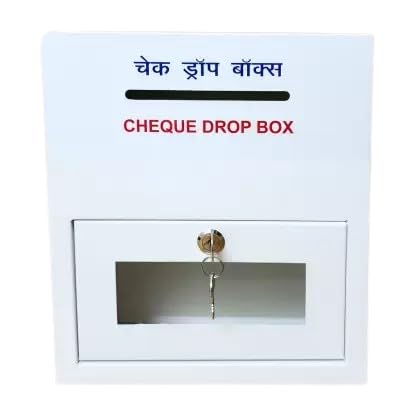 Lavicraft Metal Cheque Drop Box with (Bilingual) with Lock & Two Keys ...