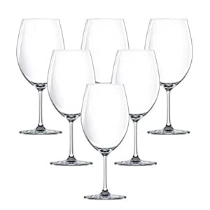 Buy LUCARIS Bangkok Bliss Bordeaux Wine Glass Set of 6-745 ml | Red Wine & White Wine Party ...