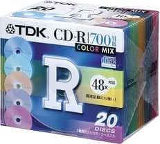 Amazon.co.jp: TDK CD-Rデータ用700MB 48倍速カラーミックス 5mm厚ケース入り20枚パック [CD ...