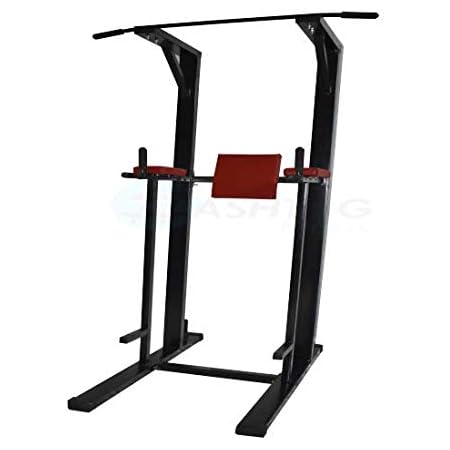 SogesHome Power Tower Pull Up Bar and Dip Station Adjustable Height Dip ...