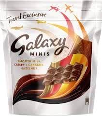 Galaxy Minis, Smooth Milk, Crispy, Caramel, Hazelnut 39 bars, 491.5g ...