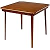 Amazon.com: MECO Stakmore Classic Straight Edge Wood Folding Card Table ...