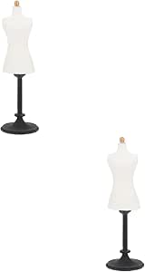 Amazon.com: jojofuny Tiny Doll Dress Mannequin 2pcs Mini Mannequin ...