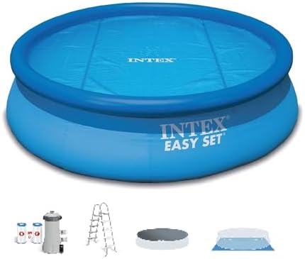Amazon.com: Intex 15ft x 48in Easy Set Above Ground Inflatable Ring Top ...