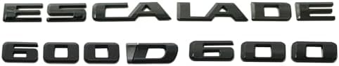 Amazon.com: 3Pcs Escalade 600 600D Rear Liftgate Emblems Car Badge ...