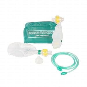 Emergency Medical Ambu Bag Kit with Mask, Autoclavable, Respiratory ...