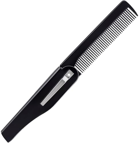Amazon.com : CustomyLife Folding Pocket Combs for Men, Portable Fine ...