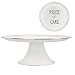 Amazon.com: AuldHome Rustic White Cake Stand, Farmhouse Enamelware ...