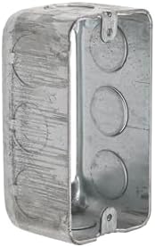 Hubbell-Raco 665 1-7/8-Inch Deep, 1/2-Inch End Knockouts 4-Inch by 2 ...