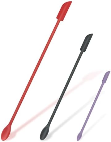 Amazon.com: Mini Spatula 3Pcs Small Silicone Spatula Colorful Thin ...