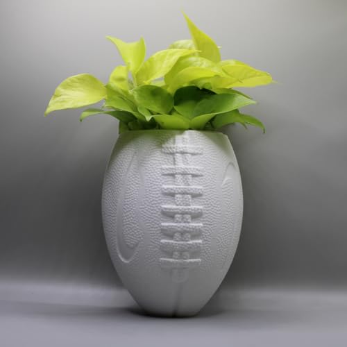 Amazon.com: American Football Planter Pot WHITE 3D Printed - Plant Pot ...